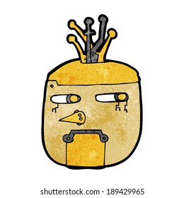 Cartoon Robot Head Stock Vector (Royalty Free) 189429965 | Shutterstock