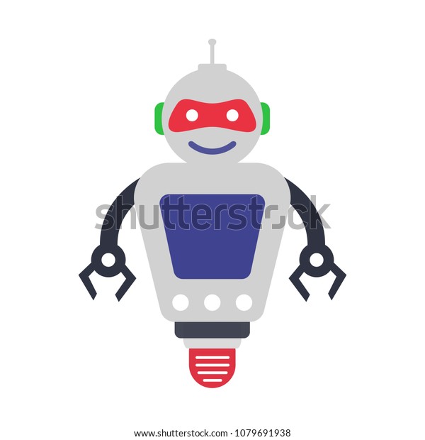 Cartoon Robot Stock Vector Stock Vector (Royalty Free) 1079691938 ...