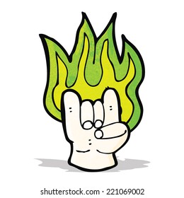 Cartoon Rock Hand Symbol: เวกเตอร์สต็อก (ปลอดค่าลิขสิทธิ์) 221069002 ...
