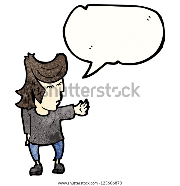 Cartoon Rock Man Talking Stock Vector (Royalty Free) 125606870