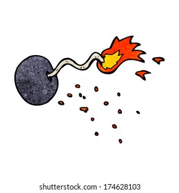 Cartoon Round Bomb Stock Vector (Royalty Free) 174628103 | Shutterstock