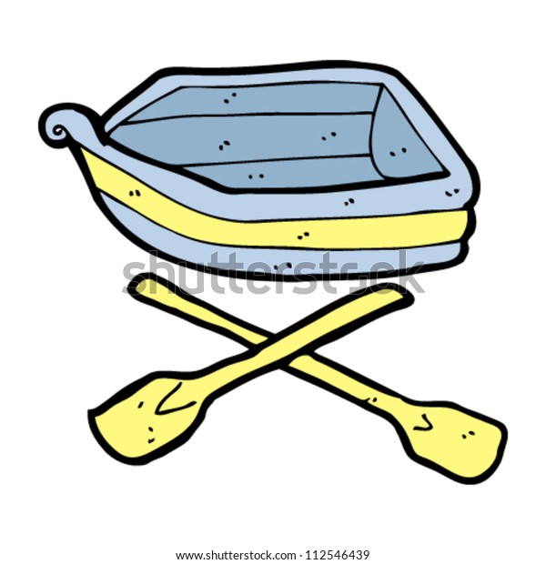 Cartoon Rowing Boat Stock Vector (Royalty Free) 112546439 | Shutterstock