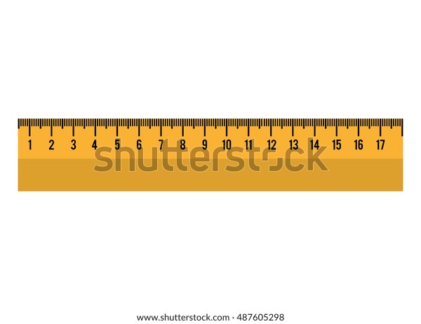 Cartoon Ruler Tool School Graphic Stock Vector (Royalty Free) 487605298 ...