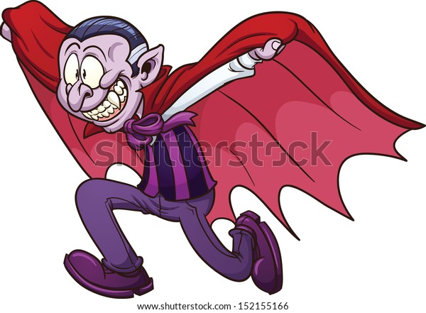 Stock vektor „Cartoon Running Vampire Vector Clip Art“ (bez autorských ...