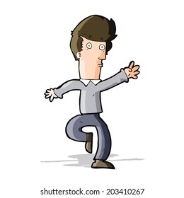 Cartoon Rushing Man Stock Vector (Royalty Free) 203410267 | Shutterstock