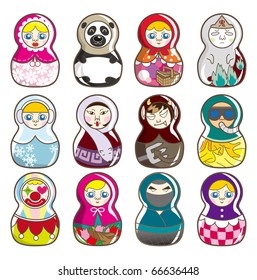 Seamless Russian Dolls Pattern: vetor stock (livre de direitos ...