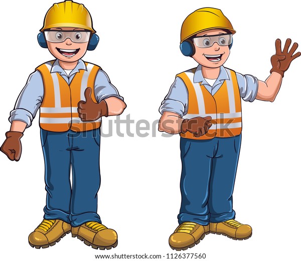 Cartoon Safety Charactor Vector Illustration Stock Vector (Royalty Free ...