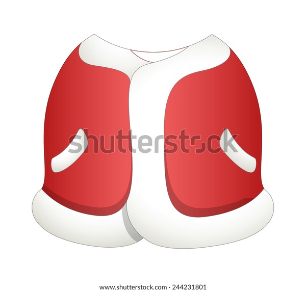 Cartoon Santa Costume Vector Stock Vector (Royalty Free) 244231801 ...
