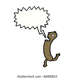 Cartoon Sausage Running Stock Vector (Royalty Free) 86000815 | Shutterstock