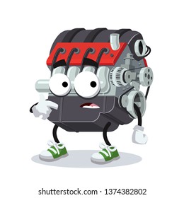Cartoon Have Idea Car Internal Combustion Stock Vector (Royalty Free ...