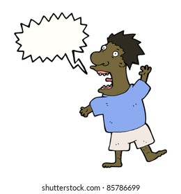 Cartoon Scared Man Stock Vector (Royalty Free) 85786699 | Shutterstock