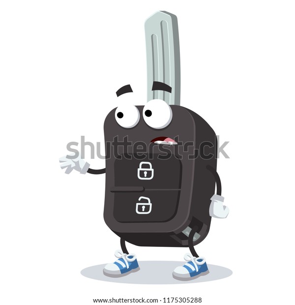 Cartoon Scared Remote Ignition Car Key: เวกเตอร์สต็อก (ปลอดค่าลิขสิทธิ์ ...