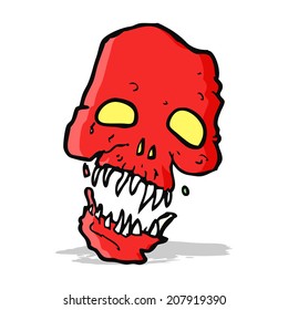 Cartoon Scary Skull Stock Vector (Royalty Free) 207919390 | Shutterstock