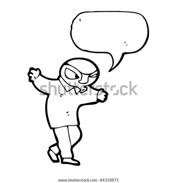 Cartoon Scary Stranger Stock Vector (Royalty Free) 84318871 | Shutterstock