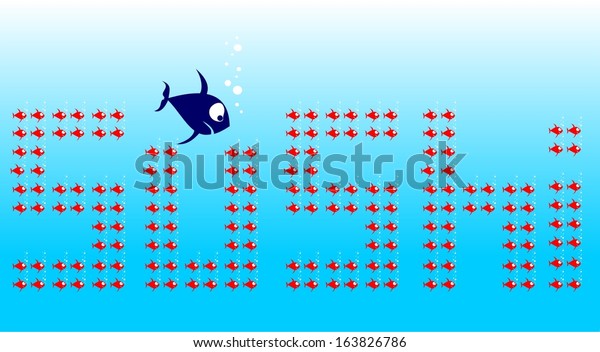 Cartoon School Fish Spell Out Word Stock Vector (Royalty Free ...