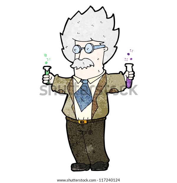 Cartoon Science Teacher Stock Vector (Royalty Free) 117240124