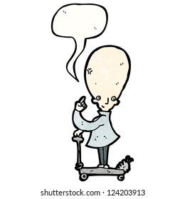 Cartoon Big Brain Scientist Stock Vector (Royalty Free) 223687378