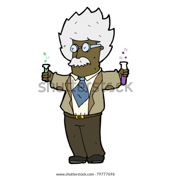 Cartoon Scientist Man Stock Vector (Royalty Free) 79777696 | Shutterstock