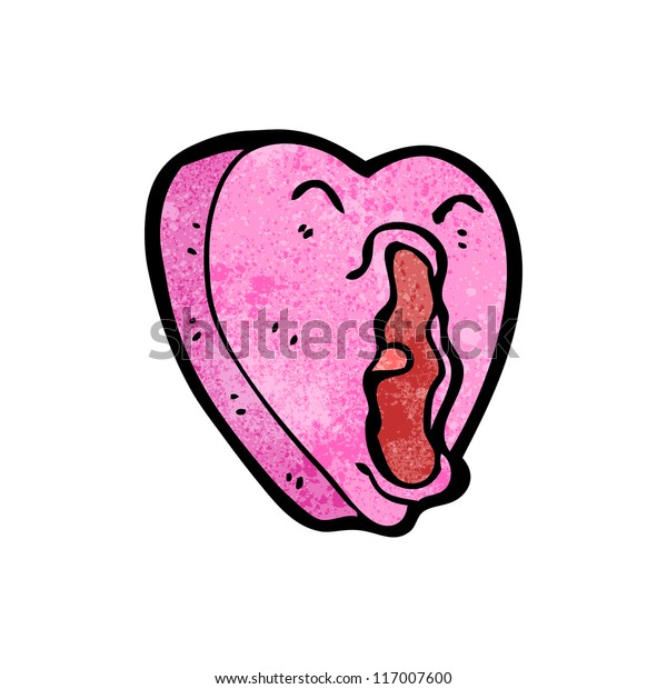 Cartoon Screaming Heart: เวกเตอร์สต็อก (ปลอดค่าลิขสิทธิ์) 117007600 ...