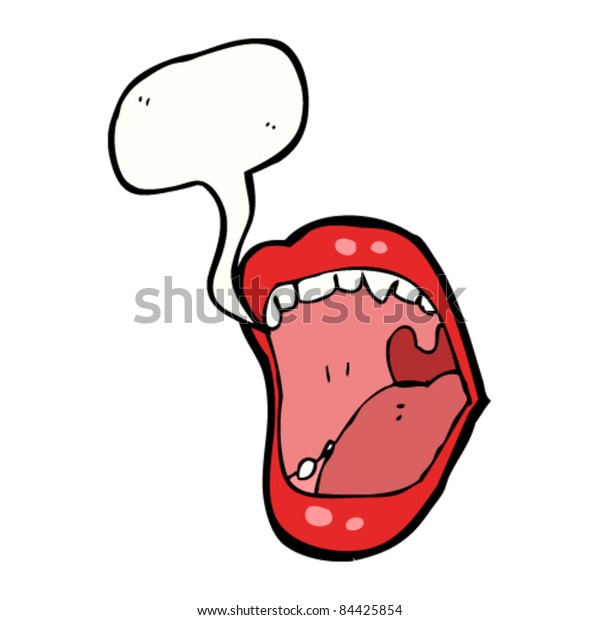 Cartoon Screaming Mouth Stock Vector (Royalty Free) 84425854 | Shutterstock