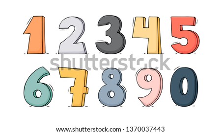Cartoon Numbers Clipart | Free download on ClipArtMag
