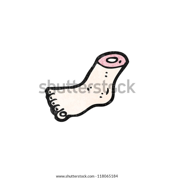 Cartoon Severed Foot Stock Vector (Royalty Free) 118065184 | Shutterstock