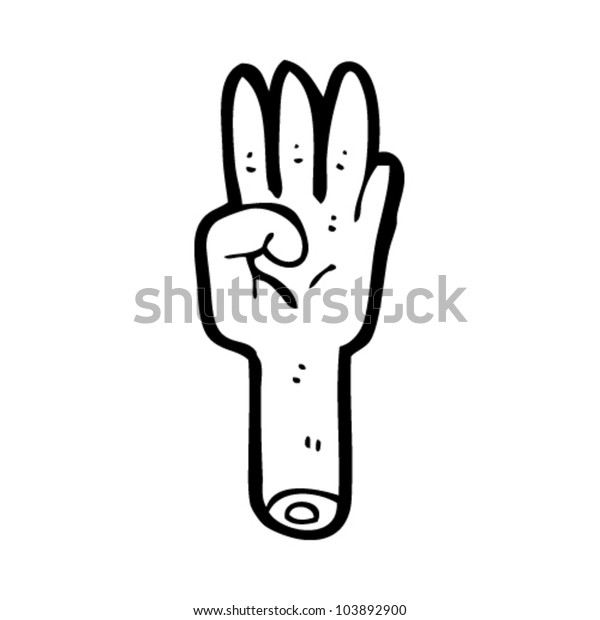 Cartoon Severed Hand Stock Vector (Royalty Free) 103892900 | Shutterstock