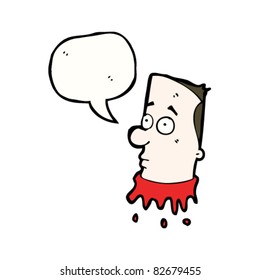 Cartoon Severed Head Stock Illustration 137225141