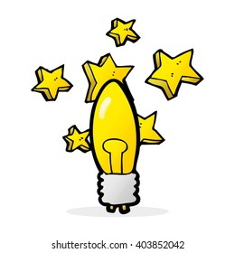 Cartoon Shining Light Bulb Stock Vector (Royalty Free) 403852042 ...