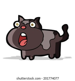 Cartoon Shocked Cat Stock Vector (Royalty Free) 201774077 | Shutterstock