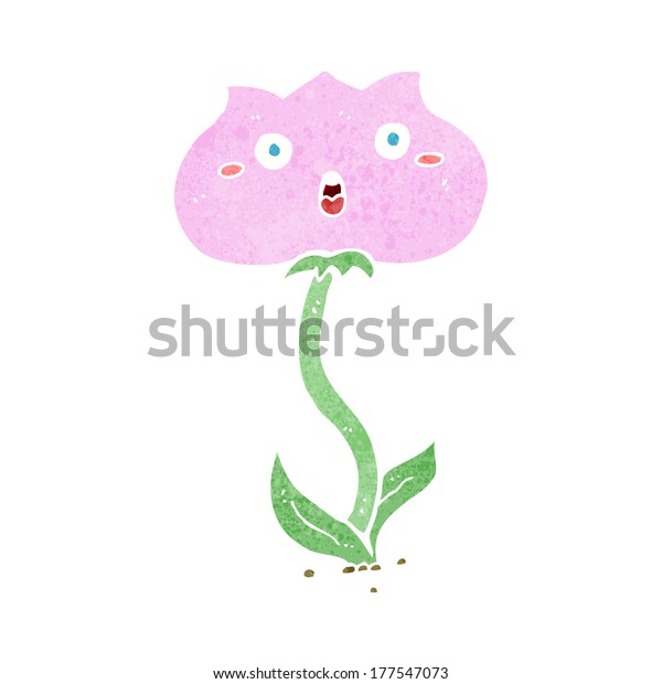 Cartoon Shocked Flower Stock Vector (Royalty Free) 177547073 | Shutterstock