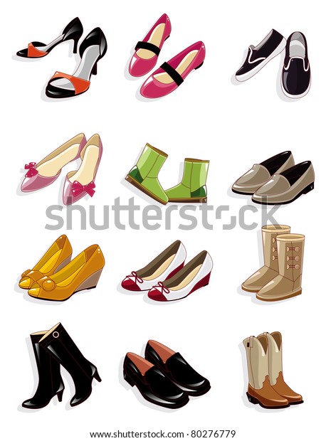 Cartoon Shoes Icon Stock Vector (Royalty Free) 80276779 | Shutterstock