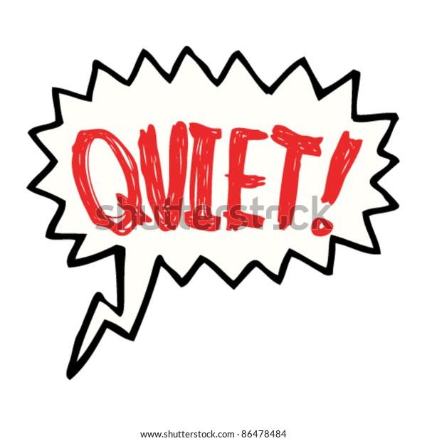 Cartoon Shout Be Quiet Stock Vector (Royalty Free) 86478484 | Shutterstock