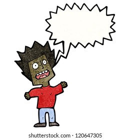 Cartoon Shouting Boy Stock Vector (Royalty Free) 120647305 | Shutterstock