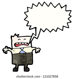 Cartoon Shouting Man Stock Vector (Royalty Free) 121027858 | Shutterstock