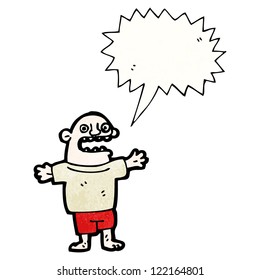 Cartoon Shouting Man Stock Vector (Royalty Free) 122164801 | Shutterstock