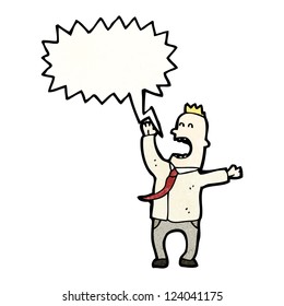 Cartoon Shouting Man Stock Vector (Royalty Free) 223676695