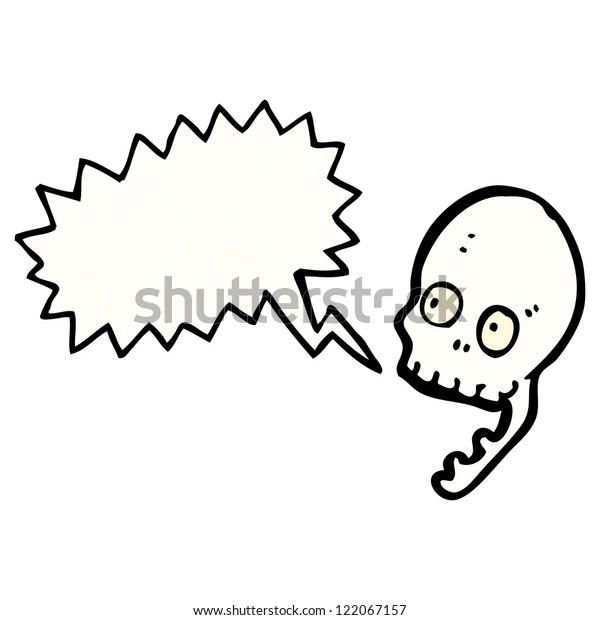 Cartoon Shouting Skull Stock Vector (Royalty Free) 122067157 | Shutterstock