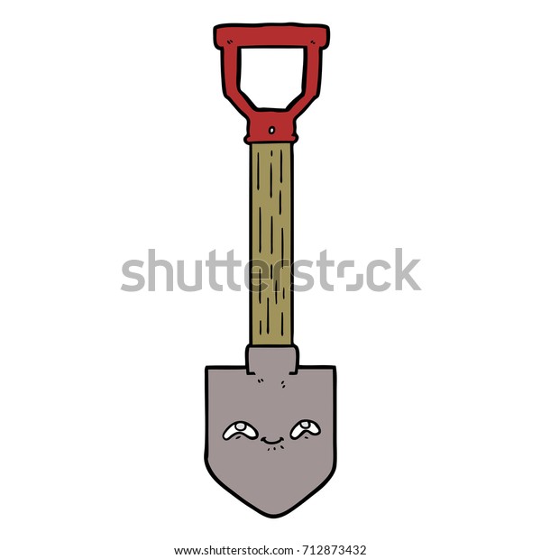 Cartoon Shovel Stock Vector (Royalty Free) 712873432