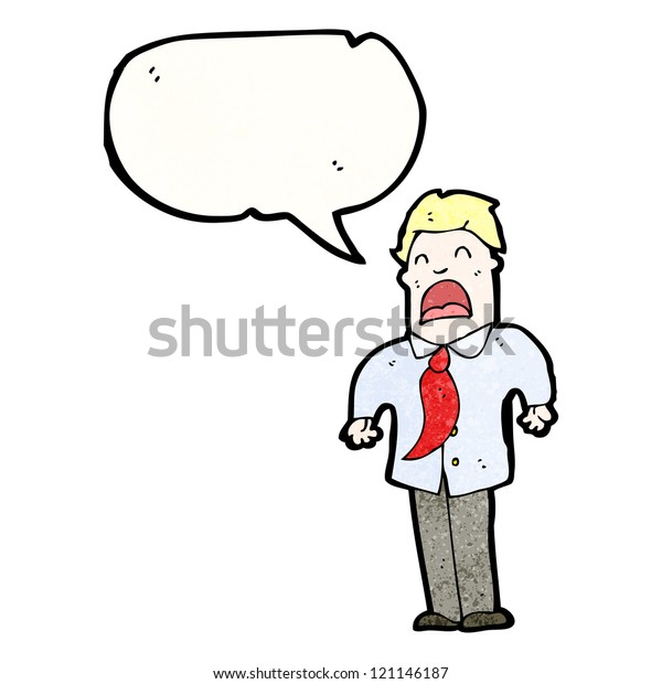 Cartoon Shrugging Man Stock Vector (Royalty Free) 121146187 | Shutterstock