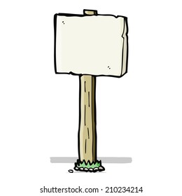 Cartoon Sign Post Stock Vector (Royalty Free) 210234214 | Shutterstock