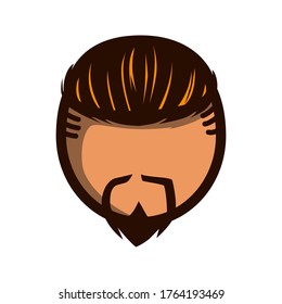 Cartoon Simple Hairstyle Icon Vector: vetor stock (livre de direitos ...