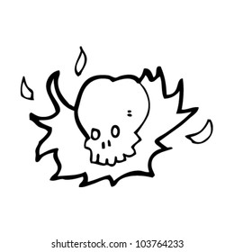Cartoon Skull Explosion Stock Vector (Royalty Free) 103764233 ...
