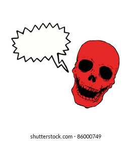 Cartoon Skull Shouting Stock Vector (Royalty Free) 86000749 | Shutterstock