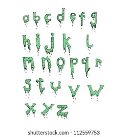 Cartoon Slimy Letter Set Stock Vector (Royalty Free) 112559753 ...