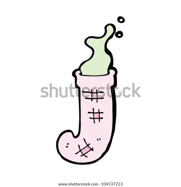 Cartoon Smelly Sock Stock Vector (Royalty Free) 104537213 | Shutterstock