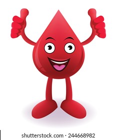Cartoon Smiling Blood Stock Vector (Royalty Free) 244668982 | Shutterstock