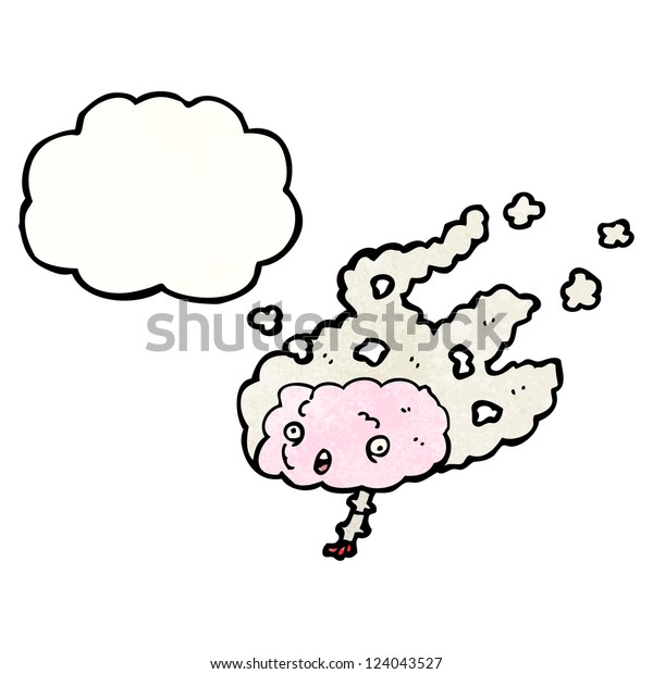 Cartoon Smoking Brain Stock Vector (Royalty Free) 124043527 | Shutterstock