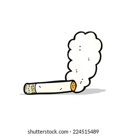 Cartoon Smoking Cigarette Stock Vector (Royalty Free) 224515489 ...