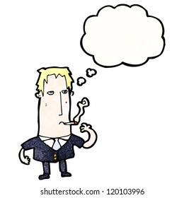 Cartoon Man Smoking Stock Vector (Royalty Free) 84491806 | Shutterstock